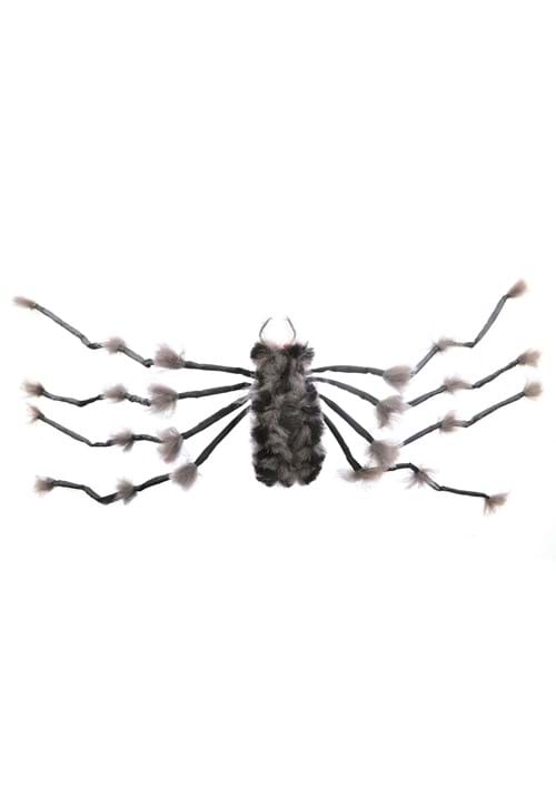 Large Hairy Gray Spider Halloween Prop | Spider Decorations