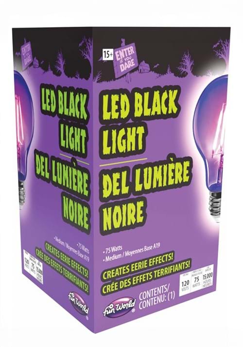 LED Black Light Bulb | Halloween Lights